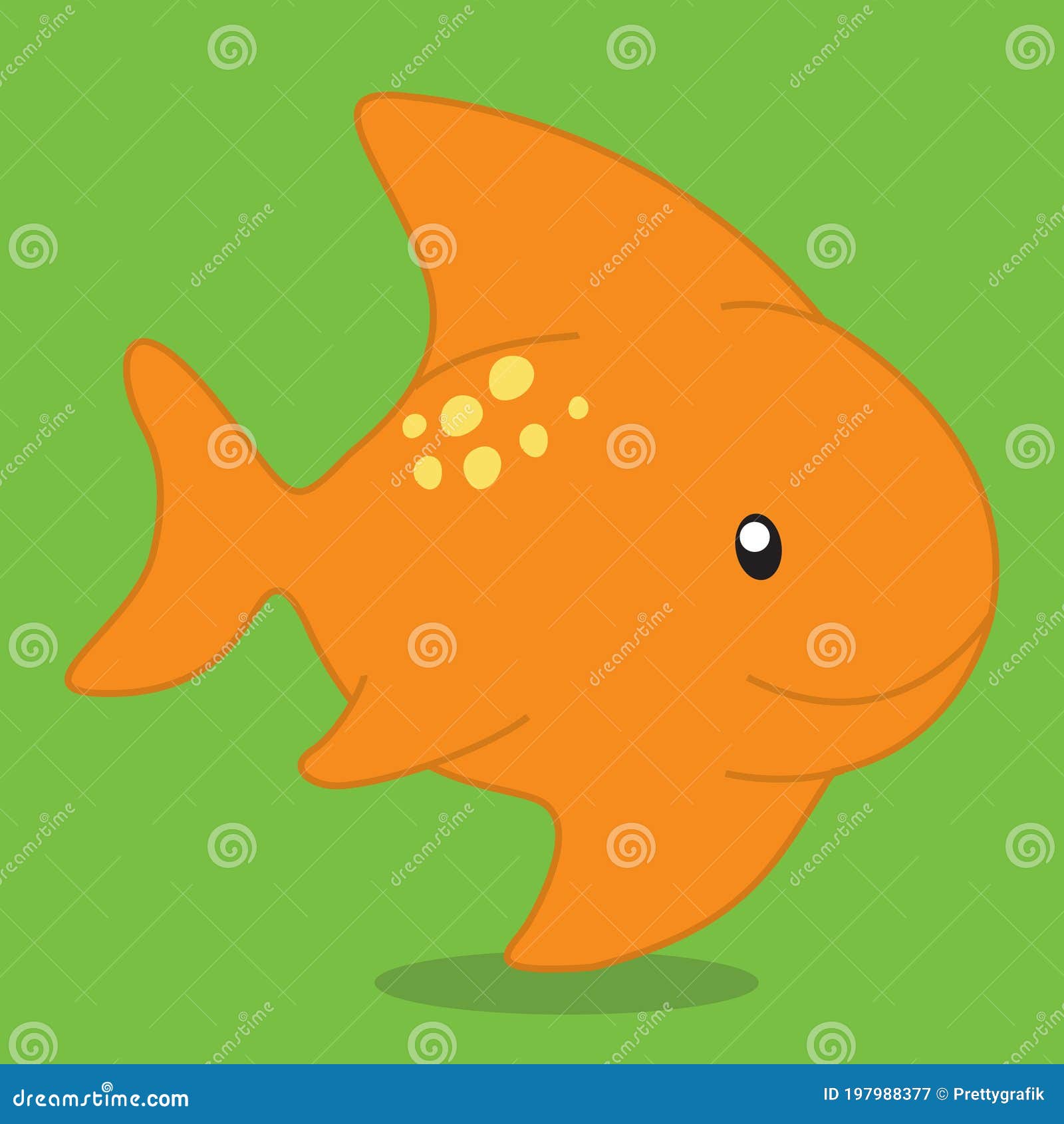 Sea Creatures Fish Orange 10 Stock Vector - Illustration of cartoon ...