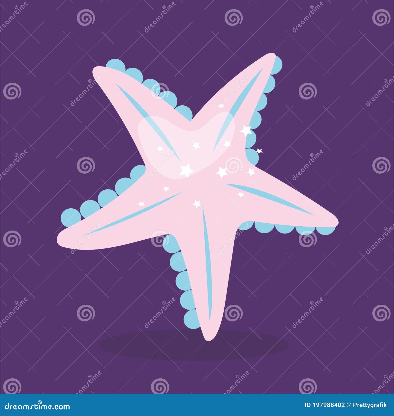 Sea Creatures, Starfish, Sea Urchins And Seashells Cartoon Vector ...