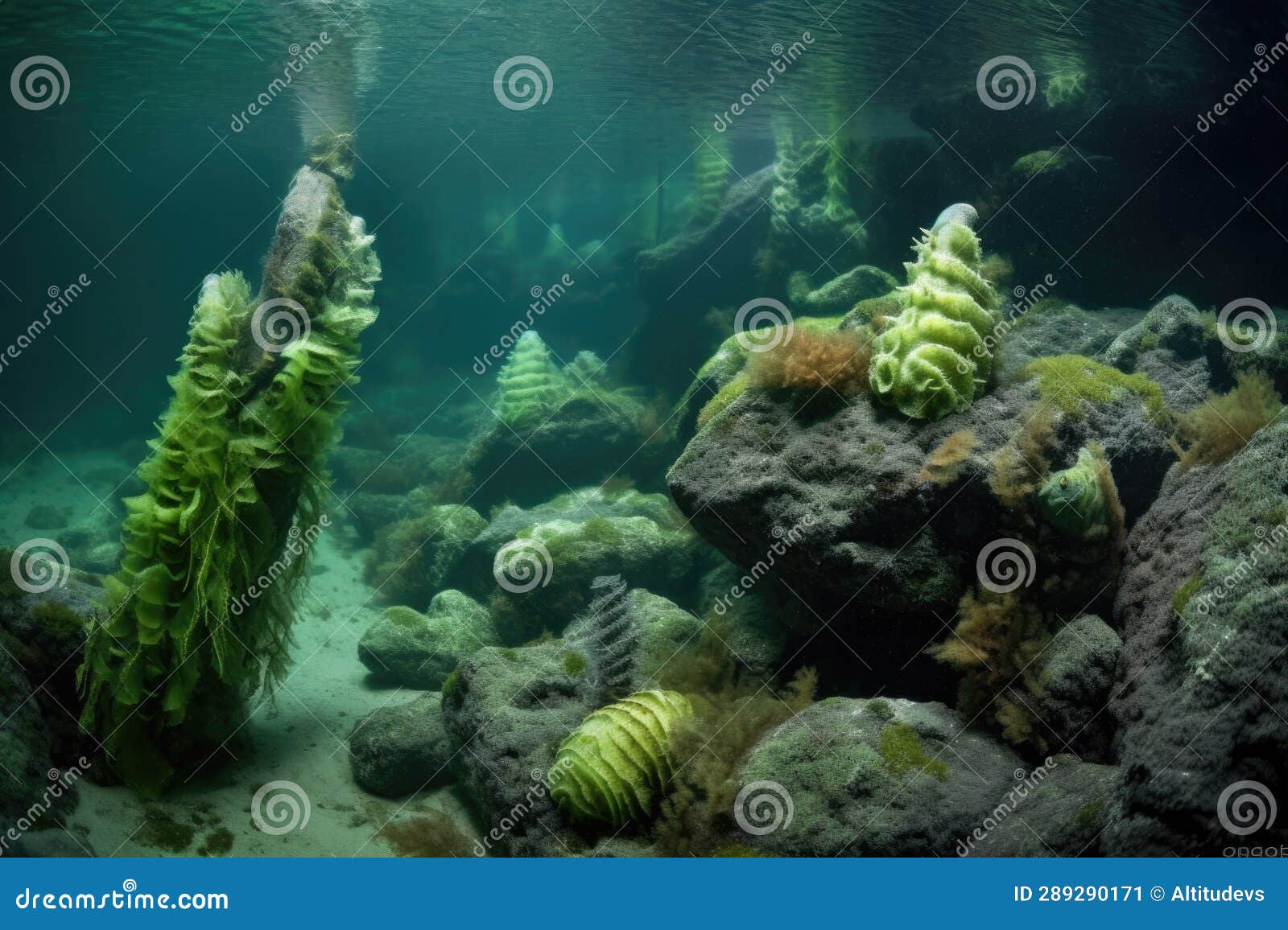 Sea Cucumber Feeding on Algae-covered Rocks Stock Image - Image of ...