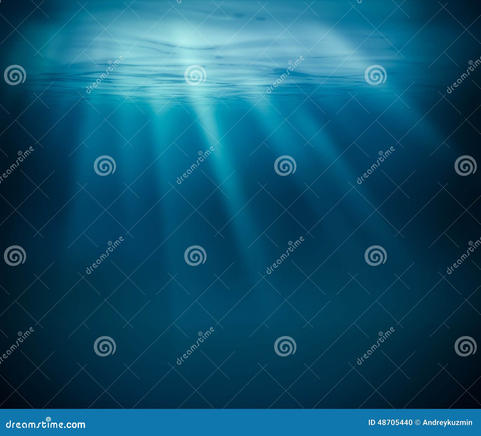Sea Deep or Ocean Underwater Stock Photo - Image of bubbles, clear ...