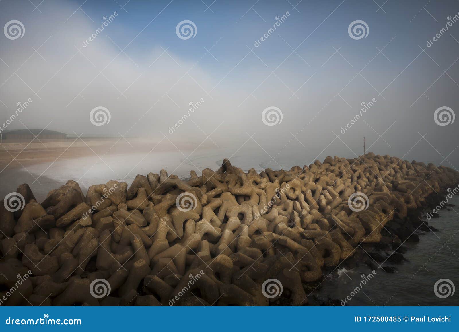 Sea Defence Boulders at Shoreham Stock Image - Image of rock, beach ...
