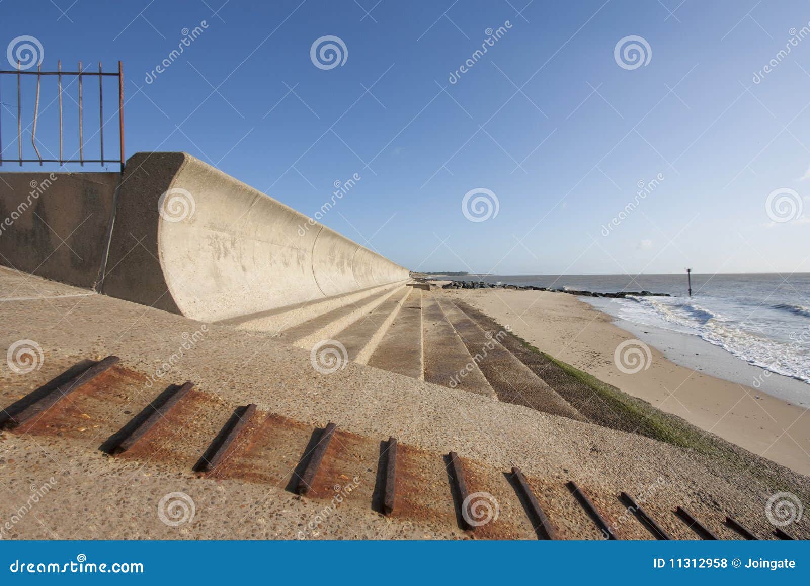 Sea defences stock photo. Image of environment, sand - 11312958