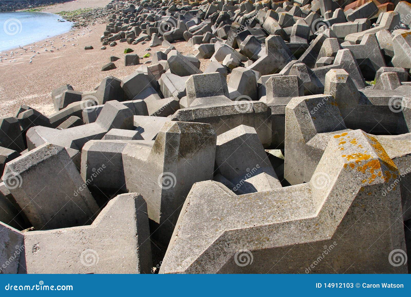 Sea defenses brighton stock image. Image of architecture - 14912103