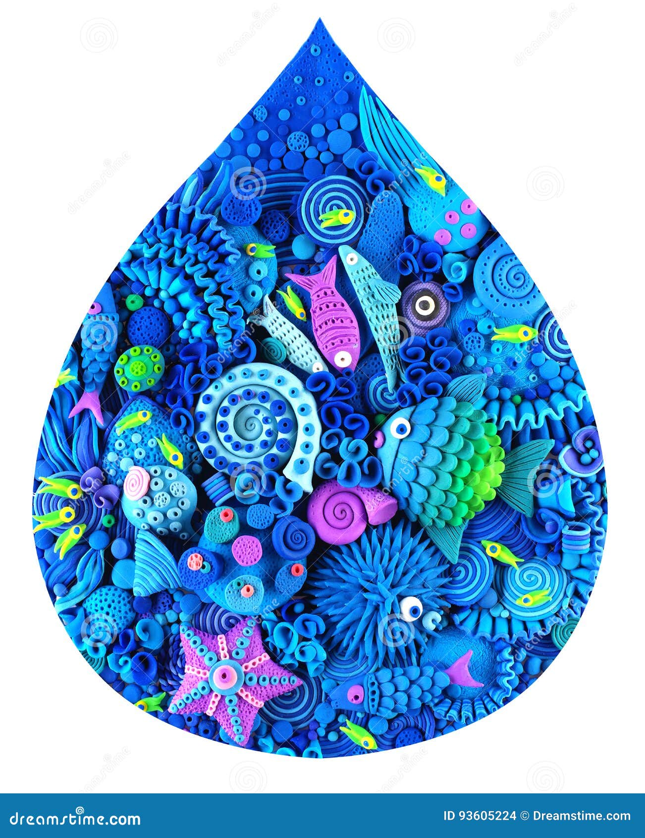 The Sea in a Drop, a Drop in the Ocean Stock Photo - Image of clay ...