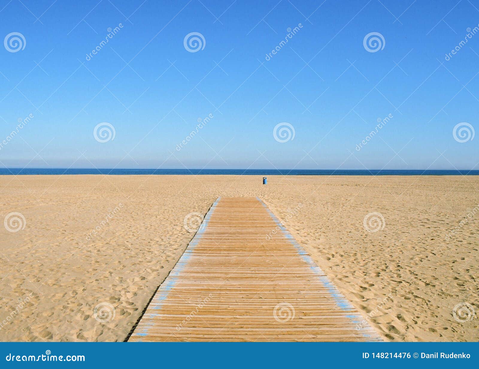 Sea and empty beach scene stock photo. Image of ocean - 148214476