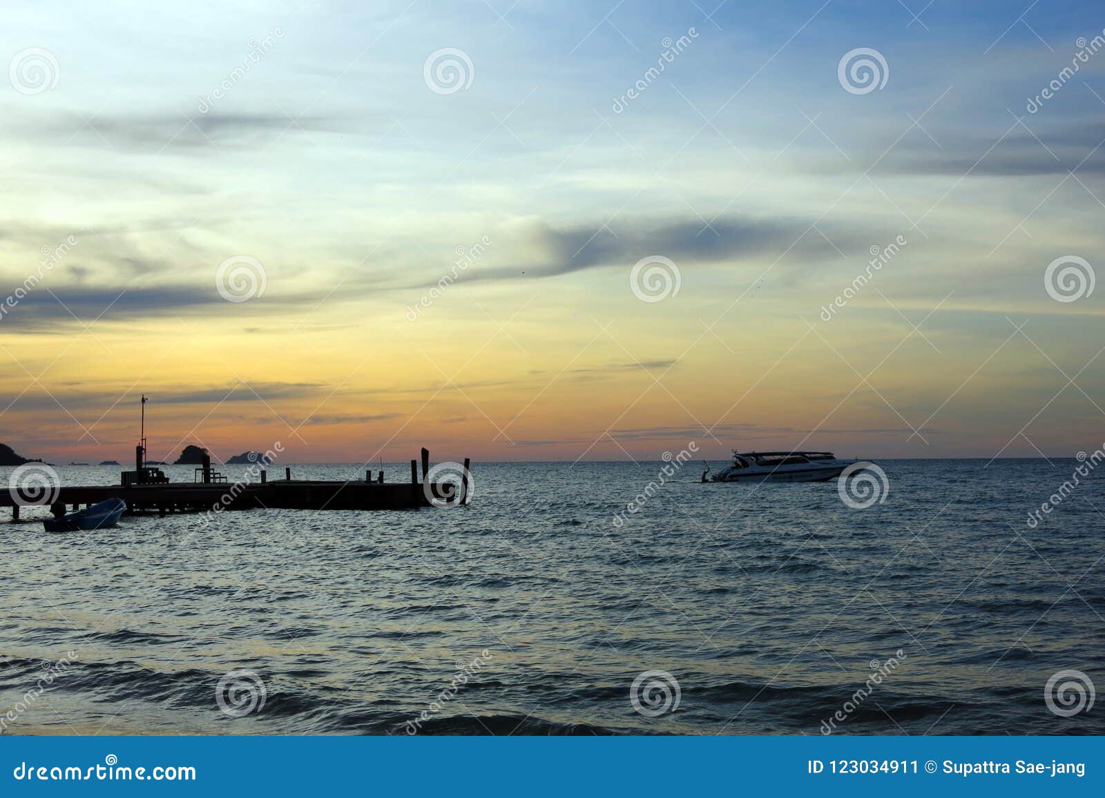Sea in the evening stock image. Image of nature, beach - 123034911
