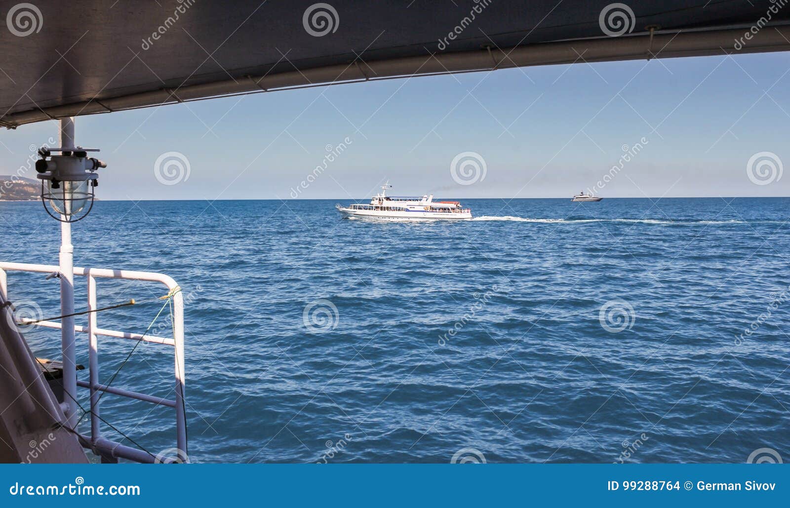 Small vessels in the sea. editorial stock image. Image of leisure ...