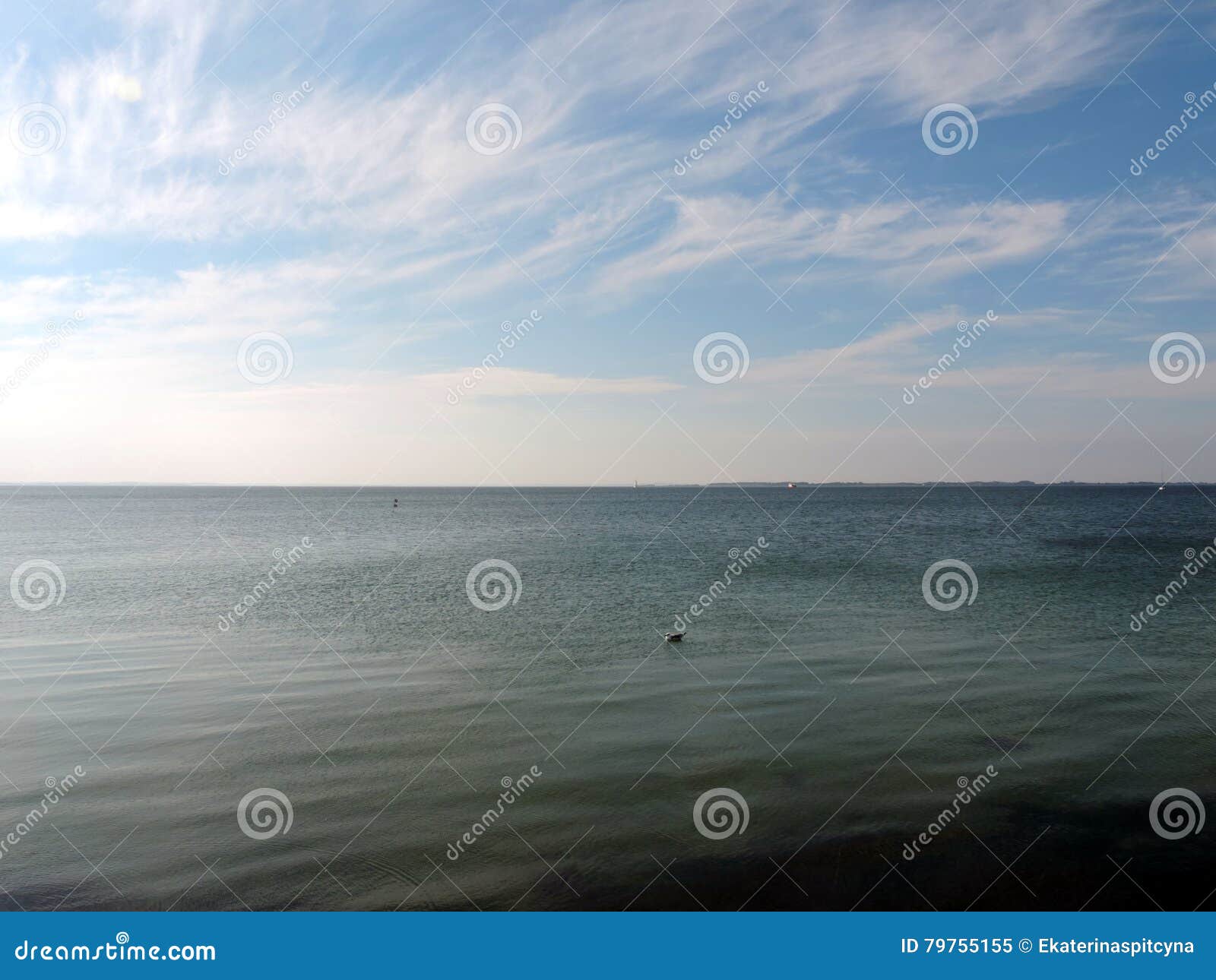 The Sea Far Away in the Sea Stock Image - Image of skies, horizone ...
