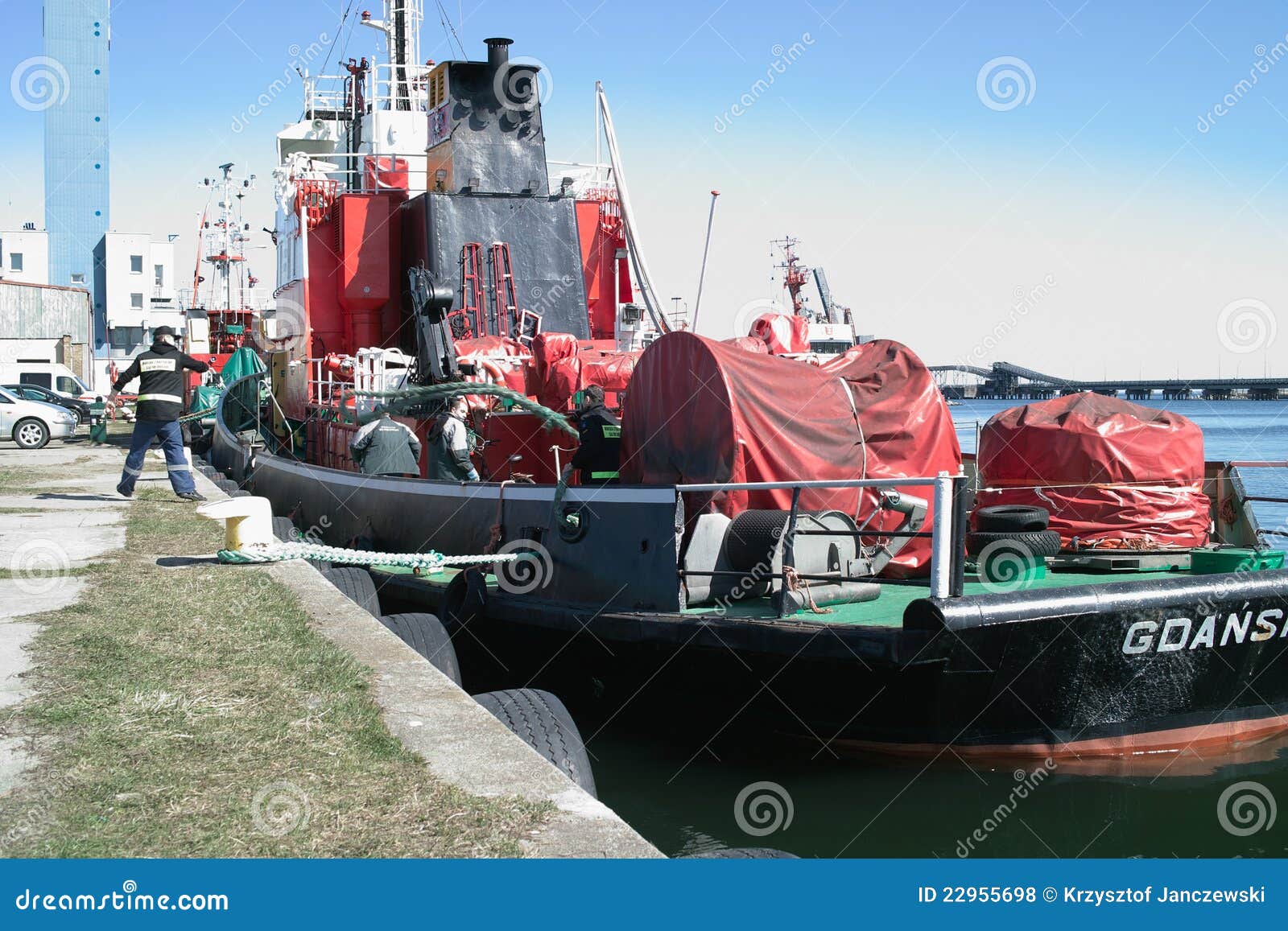 Sea Fire Brigade in Action. Editorial Stock Photo - Image of ship ...