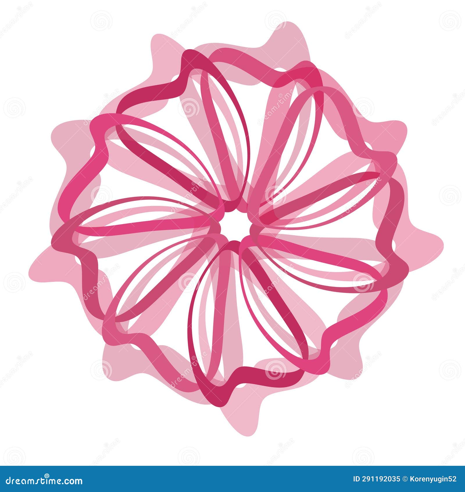 Sea Fish Art Drawn Round Frame Stock Illustration - Illustration of ...