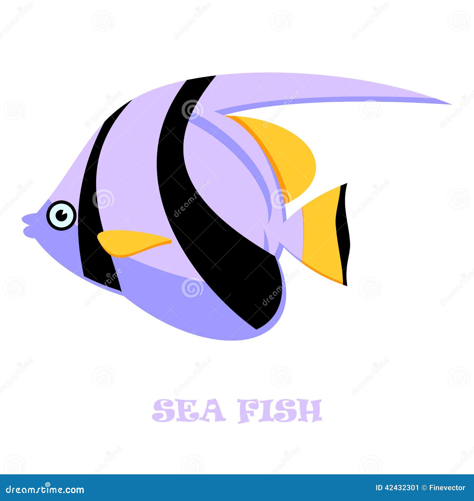 Sea Fish Color Vector Illustration Stock Illustrations – 43,289 Sea ...