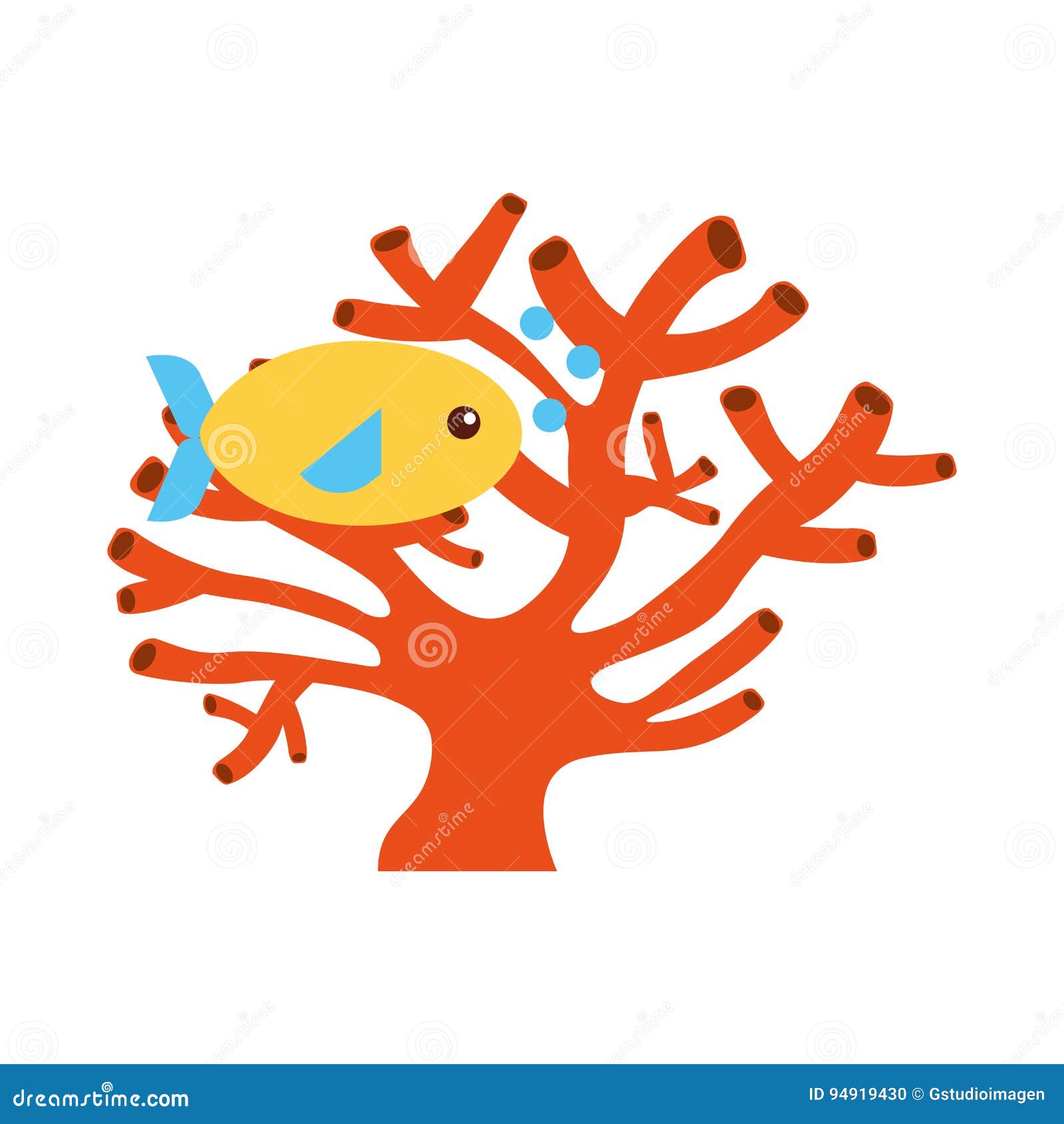 Sea fish swiming icon stock vector. Illustration of aqua - 94919430