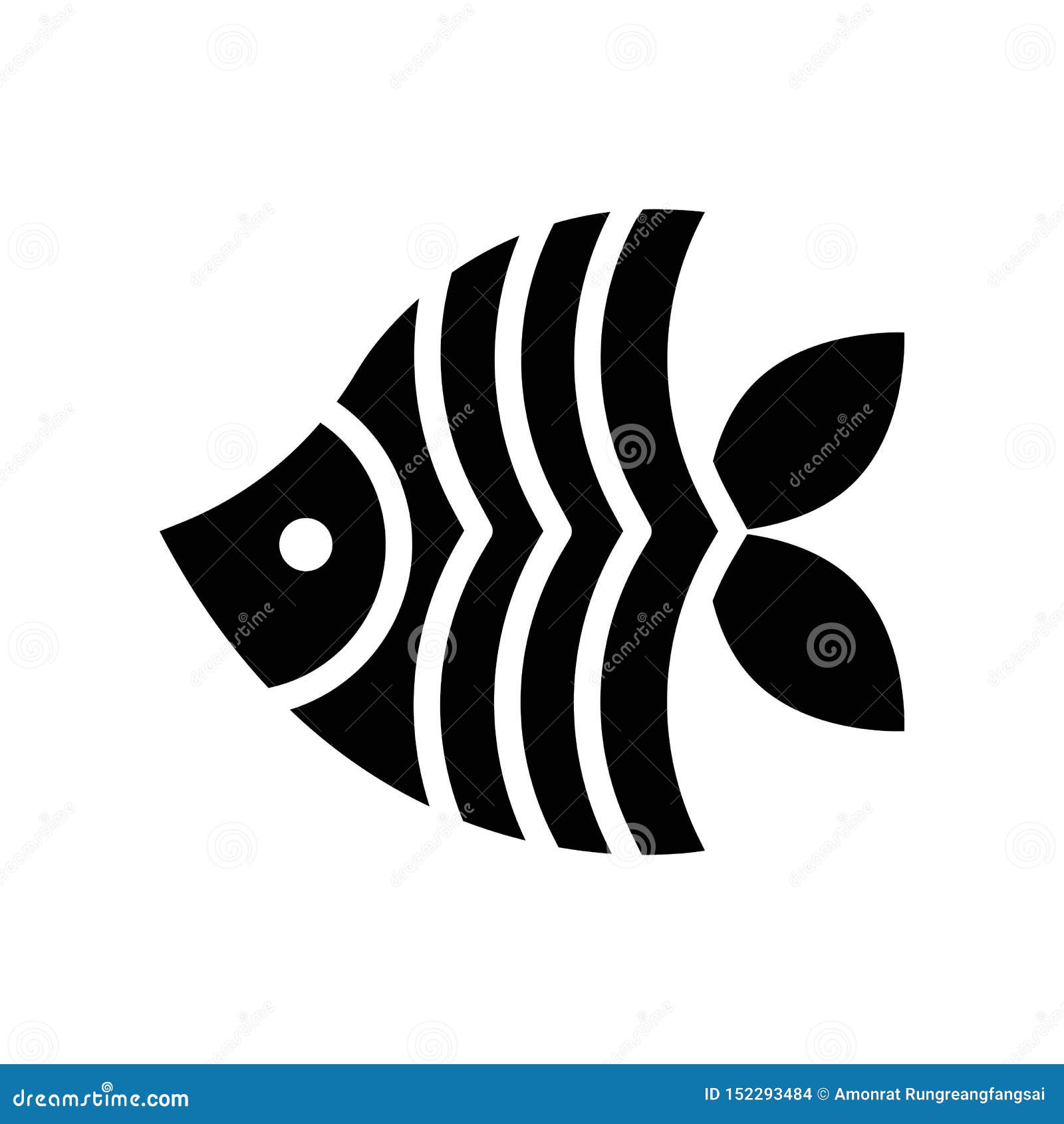 Sea Fish Vector, Tropical Related Solid Style Icon Stock Vector ...