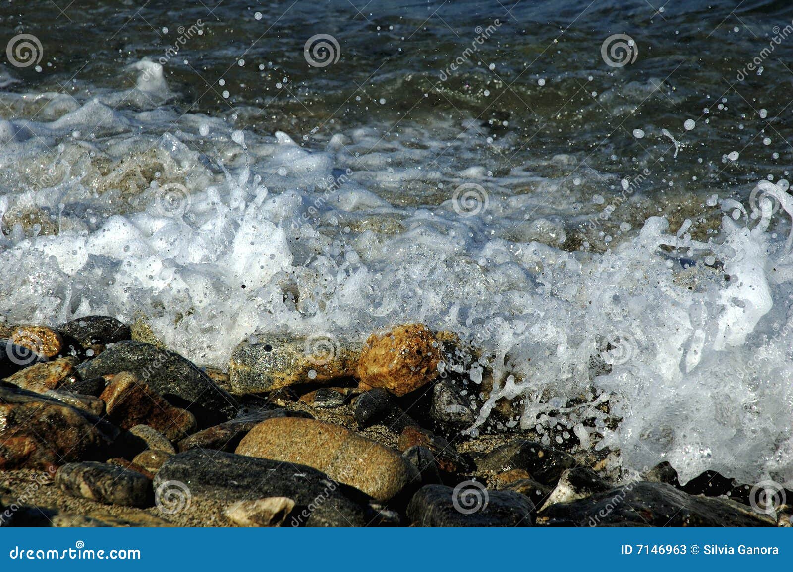 Sea foam stock image. Image of closeup, spray, pebbles - 7146963