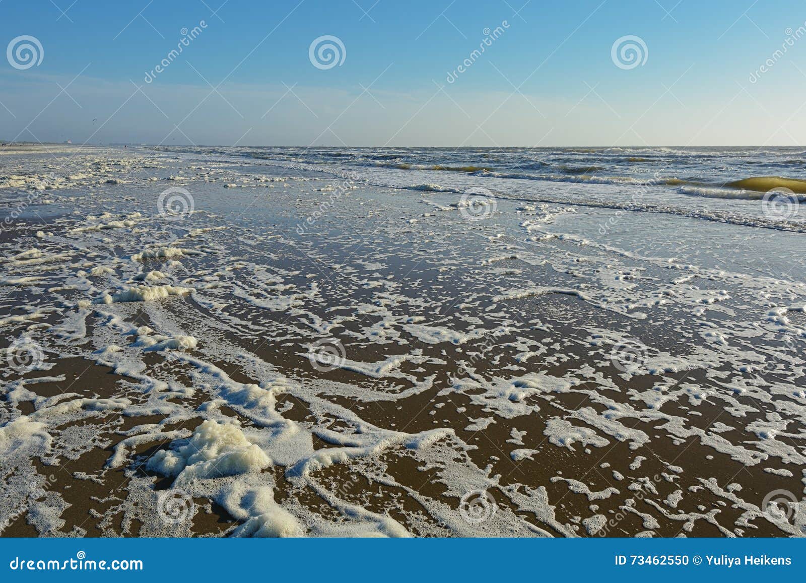 Sea Foam on the Shore of the North Sea. Stock Photo - Image of detail ...