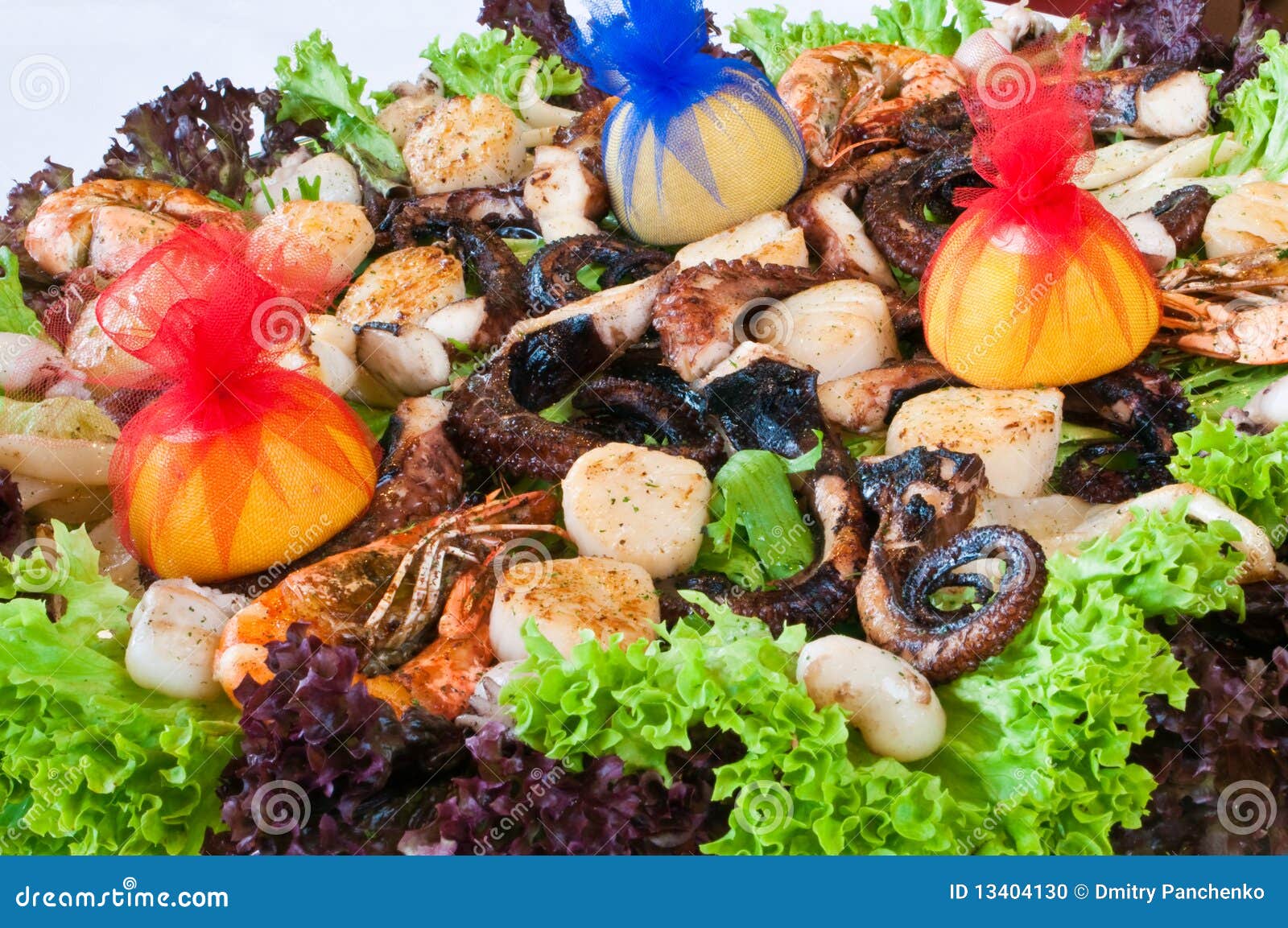 Sea-food mix stock photo. Image of diet, full, cooking - 13404130