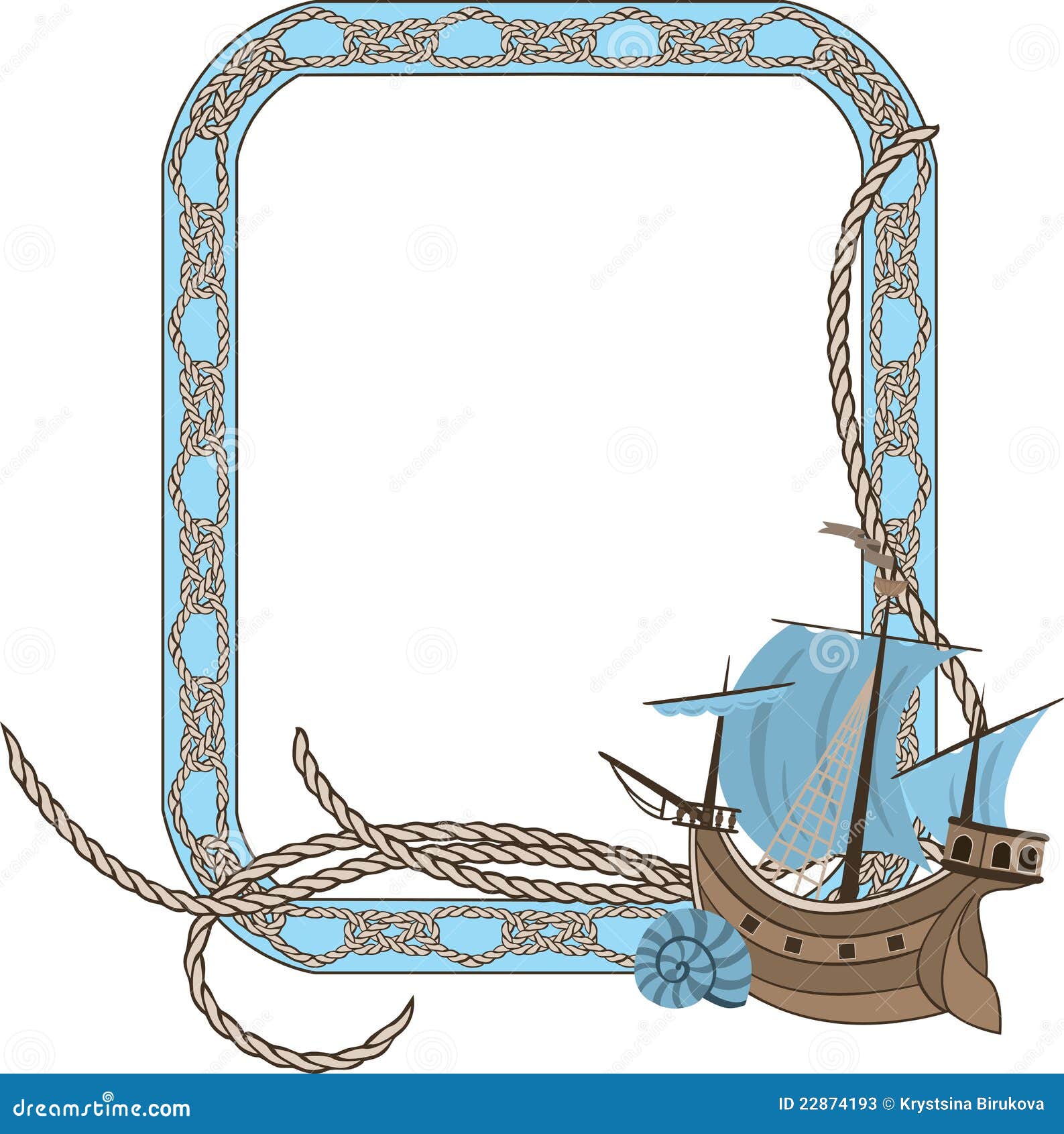 Sea frame stock vector. Illustration of helm, object - 22874193