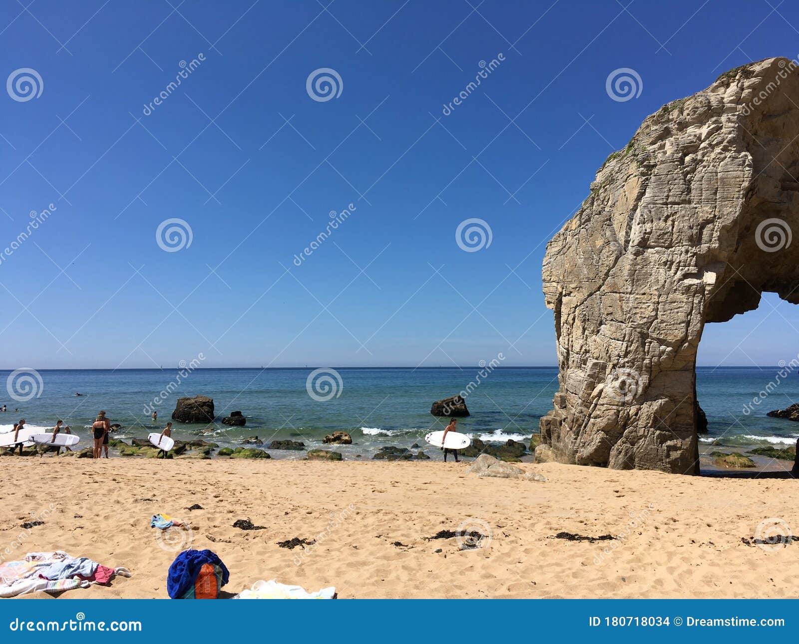The sea in france editorial stock image. Image of sand - 180718034
