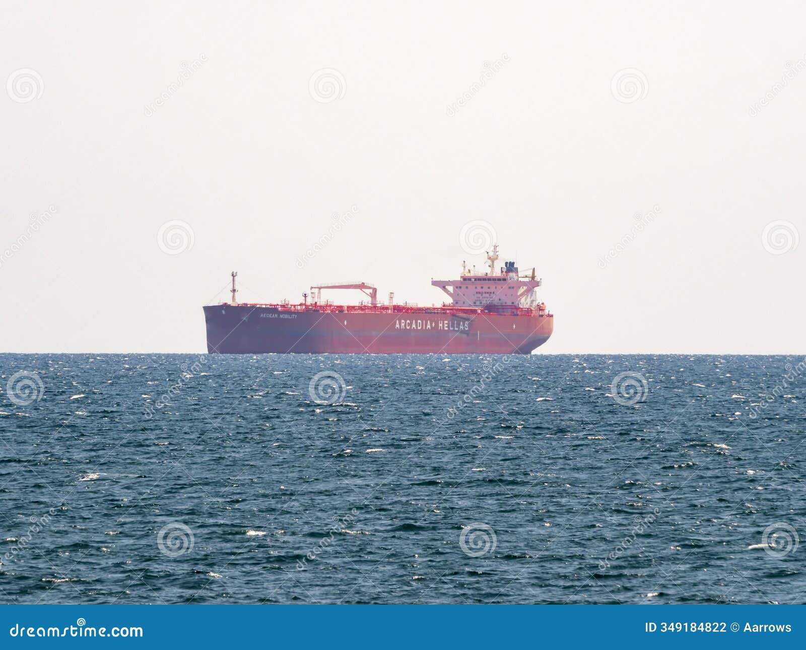 Sea Freighter Sailing in the Middle of the Ocean with Big Waves ...