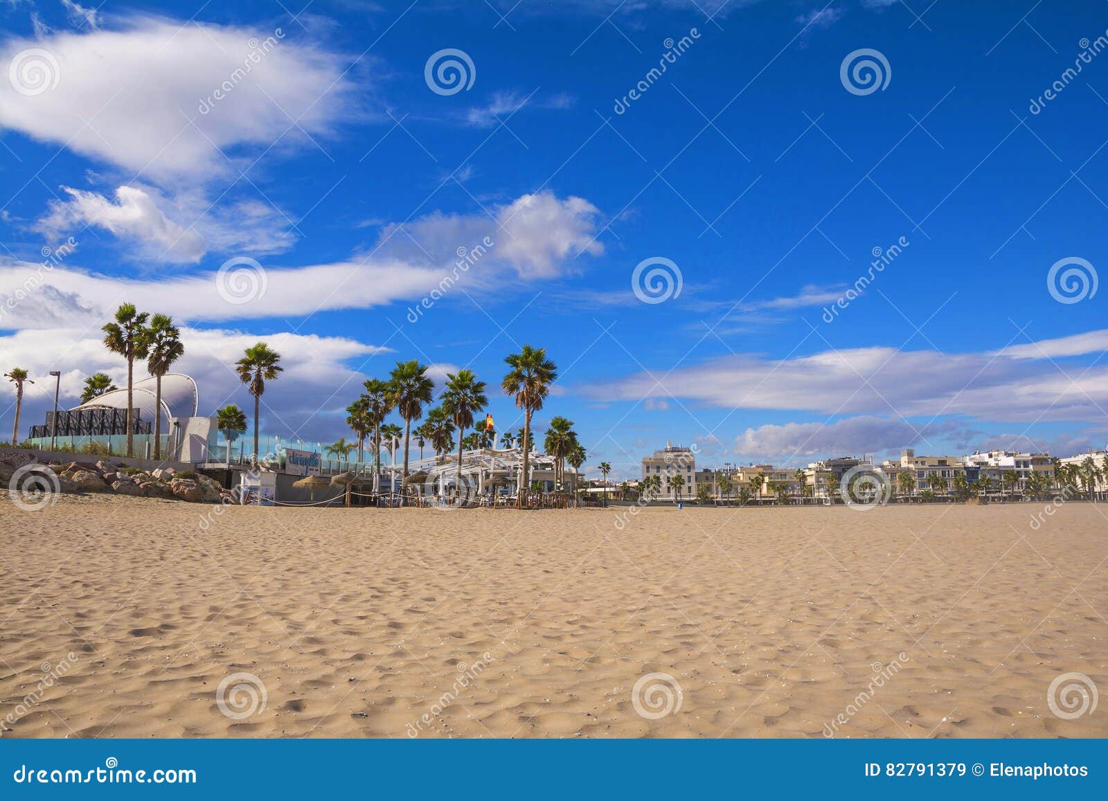 Sea Front on the Beach in the City of Valencia, Spain Editorial Stock ...