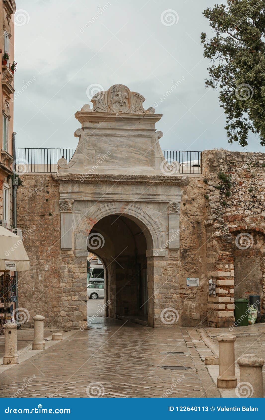 The Sea Gates of the Old Zadar Stock Image - Image of medieval ...