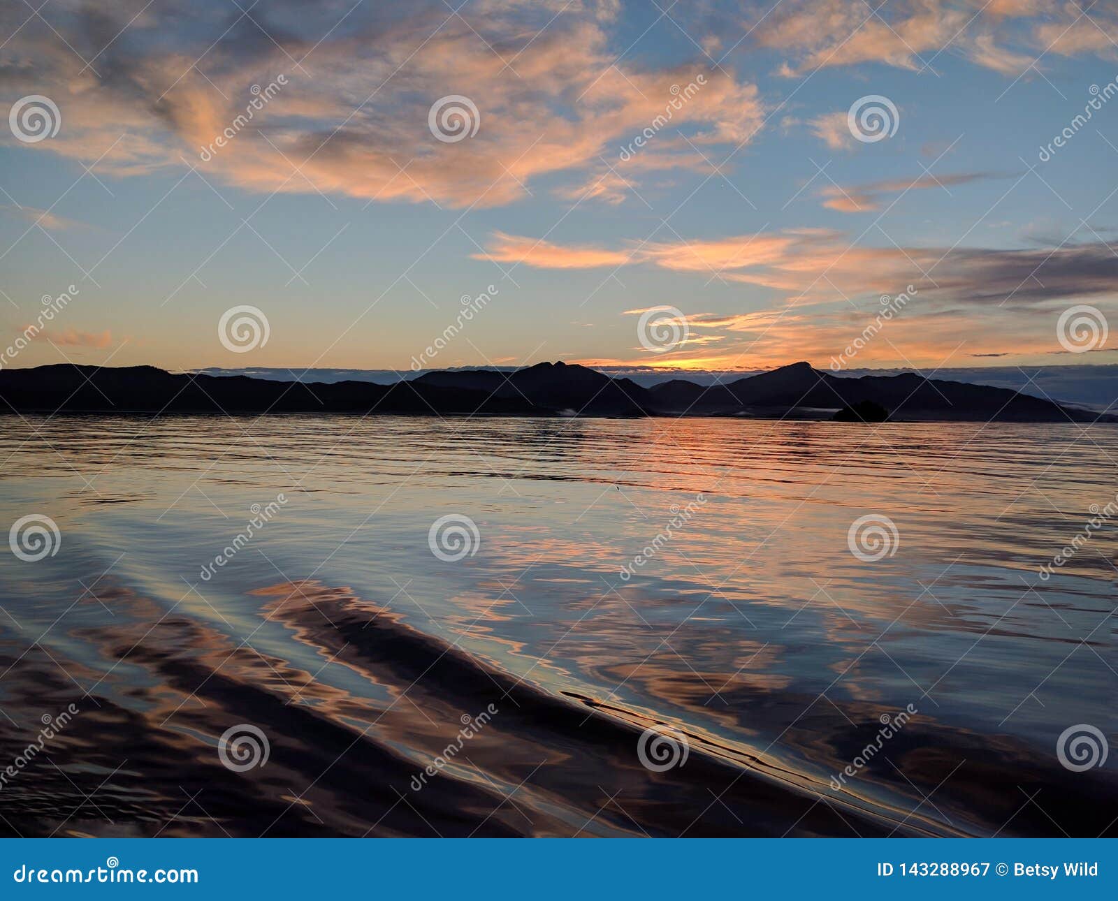 Sea of glass stock image. Image of sunset, alaska, glass - 143288967