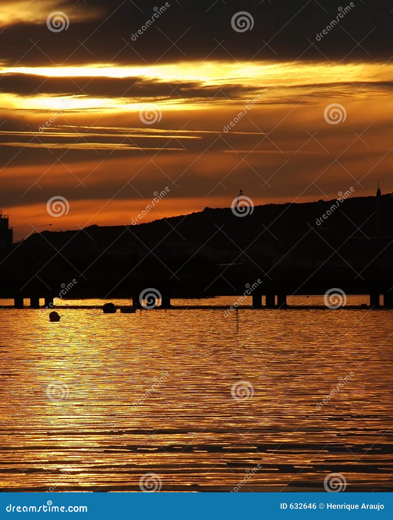 Sea of gold stock photo. Image of colorful, sunshine, reflection - 632646