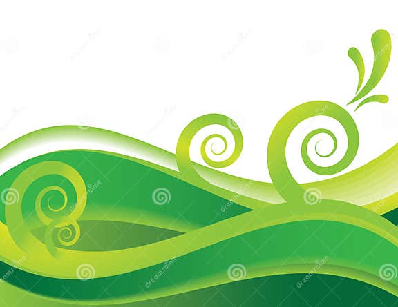 Sea of Green stock vector. Illustration of white, vector - 9580346