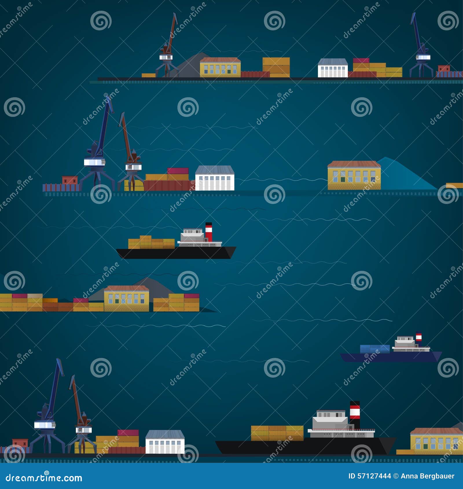 01 sea harbour pattern stock vector. Illustration of navigation - 57127444