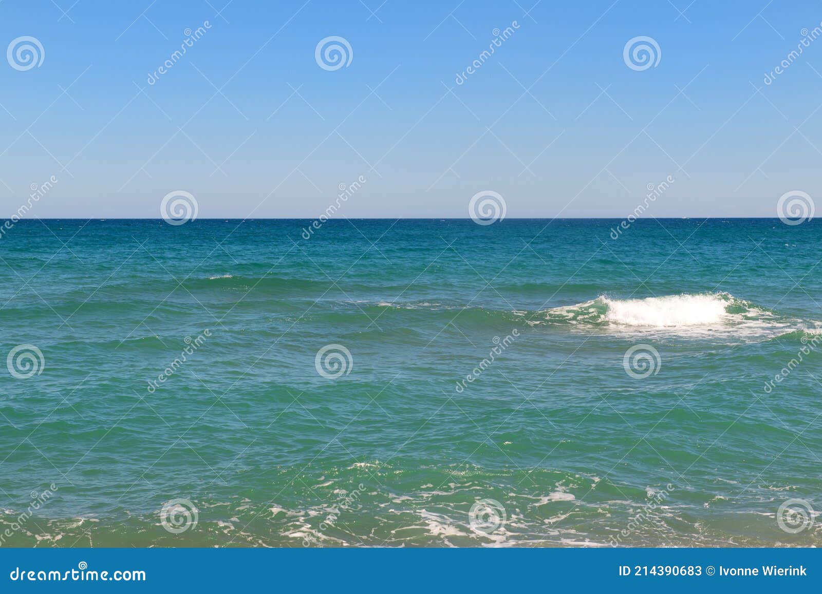 Sea with horizon stock image. Image of vacation, coast - 214390683