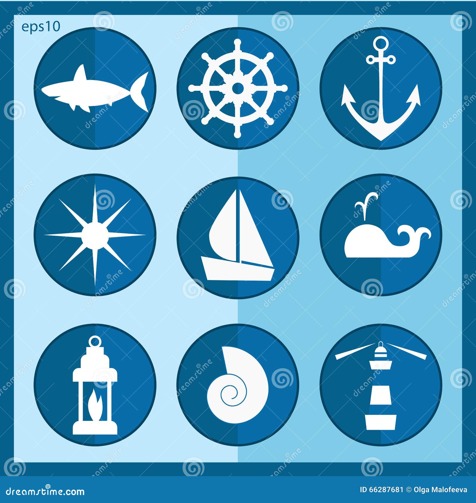 Sea icons vector set stock vector. Illustration of logo - 66287681