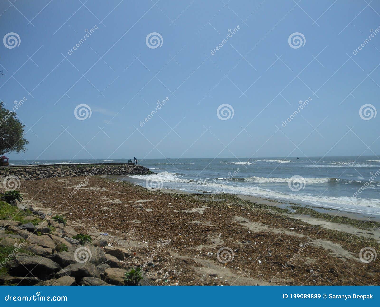 Sea with Its Stone Embankment Stock Image - Image of stone, embankment ...