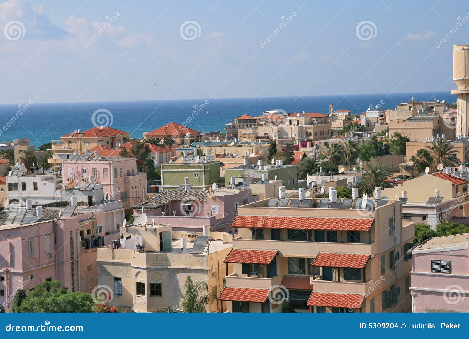 The sea in Jafo stock photo. Image of tourism, aviv, landscape - 5309204