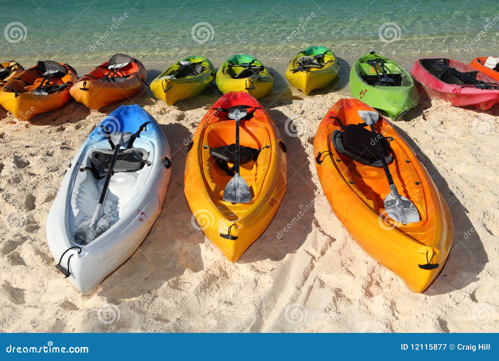 Sea Kayaks stock image. Image of view, beautiful, summer - 12115877