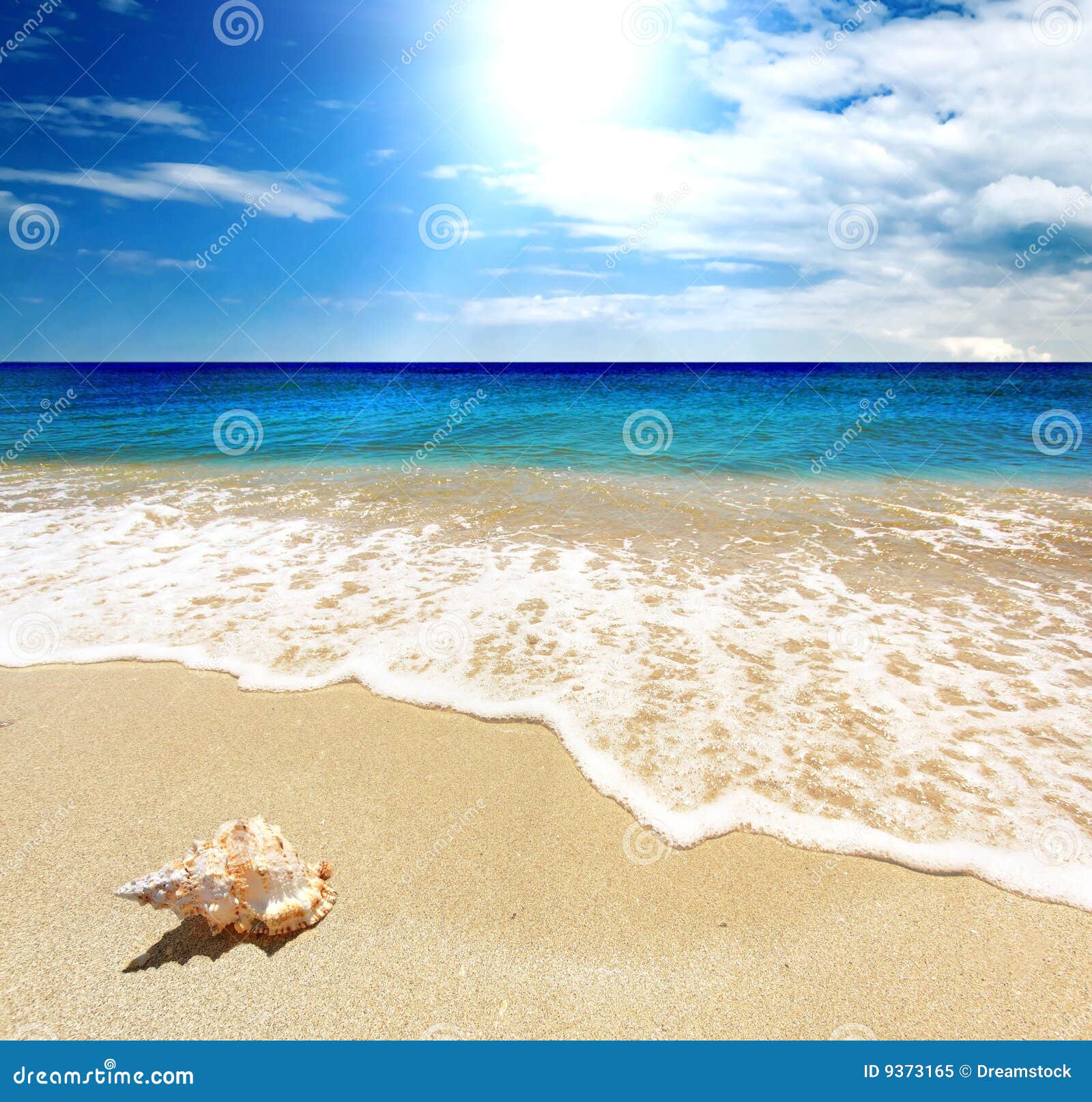 Sea landscape stock image. Image of clear, scenery, cloud - 9373165