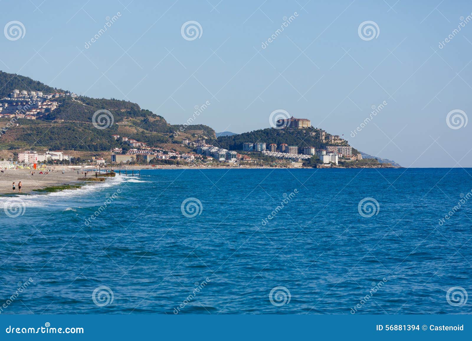 Sea landscape of Alanya stock photo. Image of beautiful - 56881394