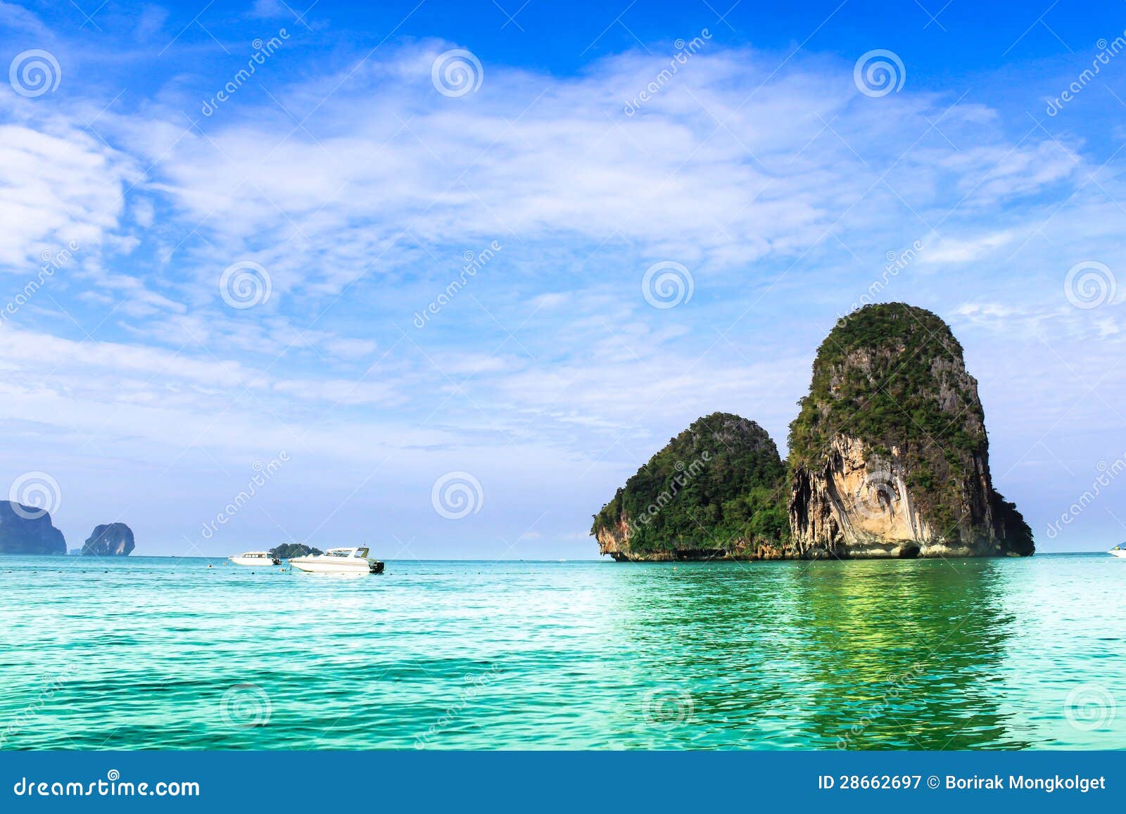 Sea Landscape Beautiful Island Stock Image - Image of province ...