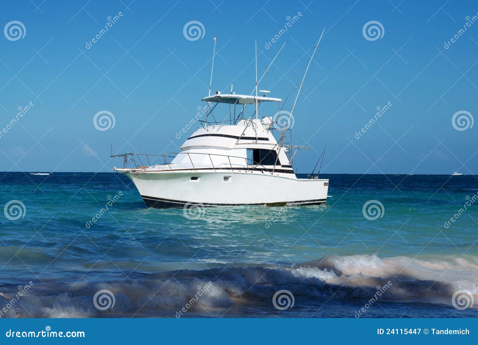 Sea landscape with boat stock image. Image of seaside - 24115447
