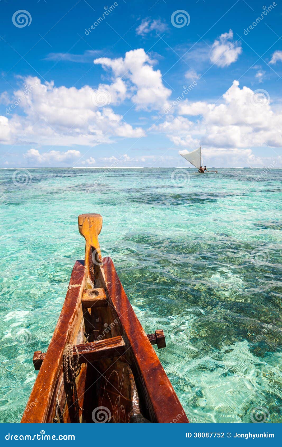 Sea Landscape on the Boat in Guam Stock Photo - Image of leisure ...