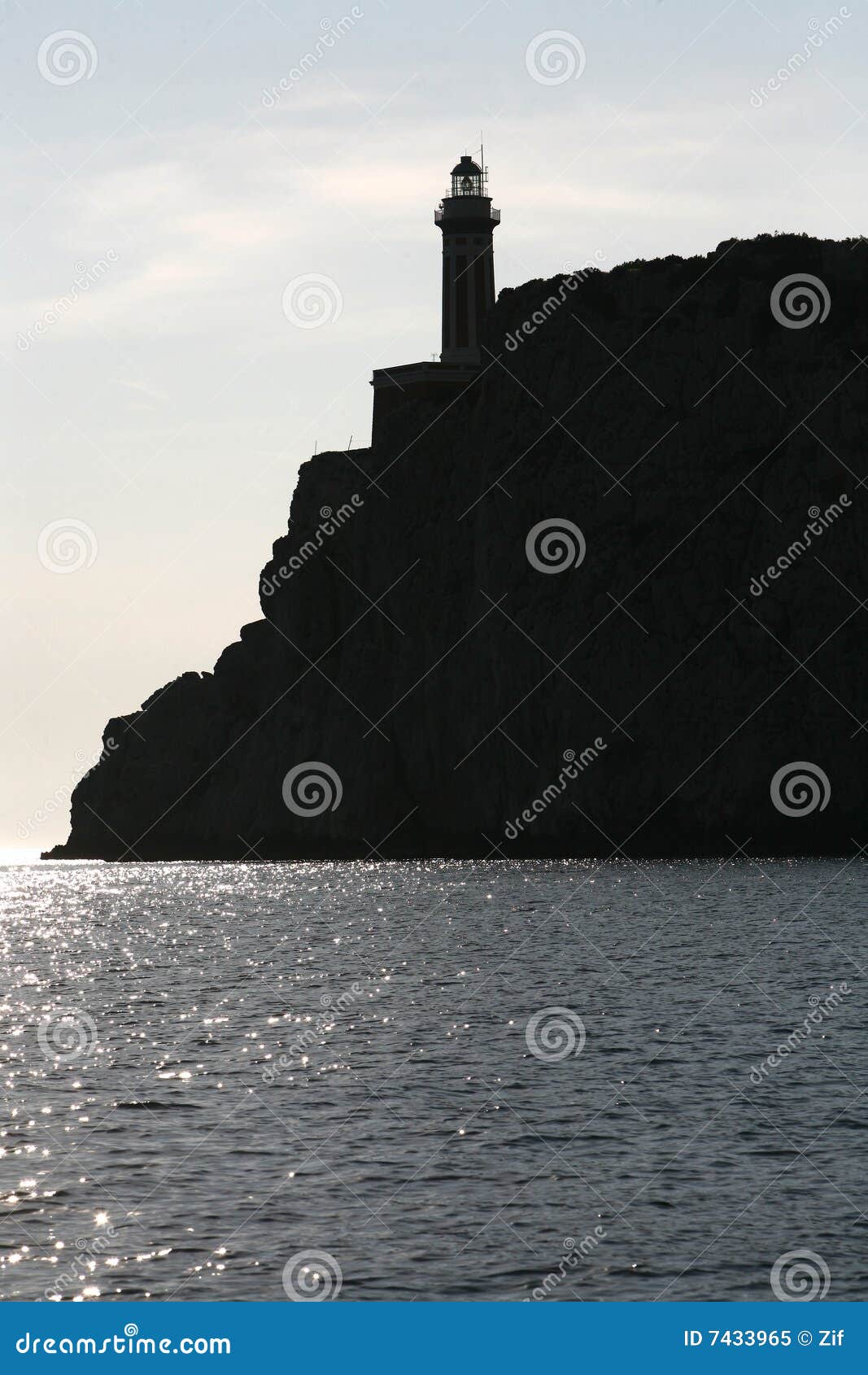 Sea Landscape with Lighthouse Stock Image - Image of embark, damp: 7433965