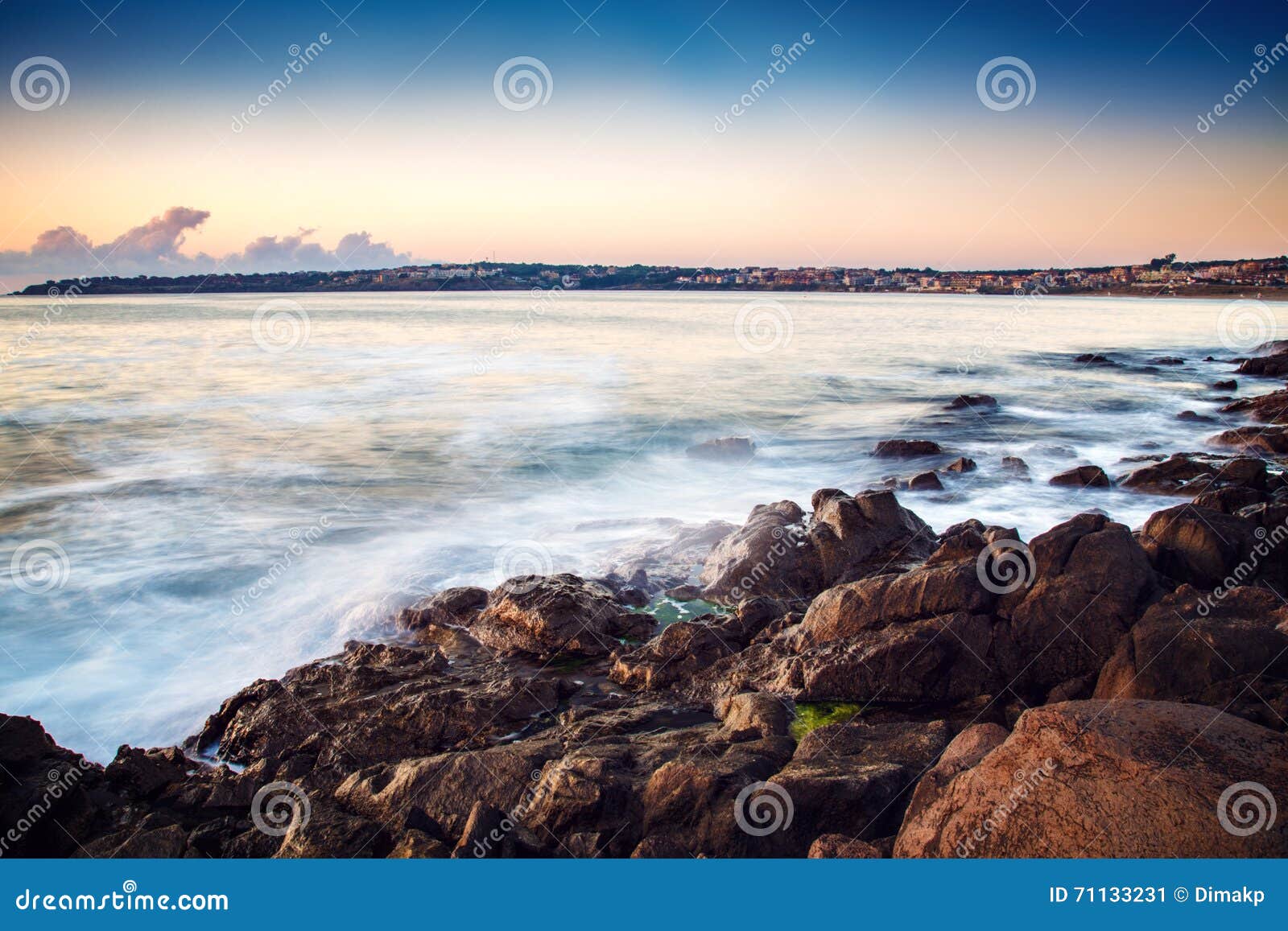 Sea landscape sunset stock image. Image of seascape, dramatic - 71133231