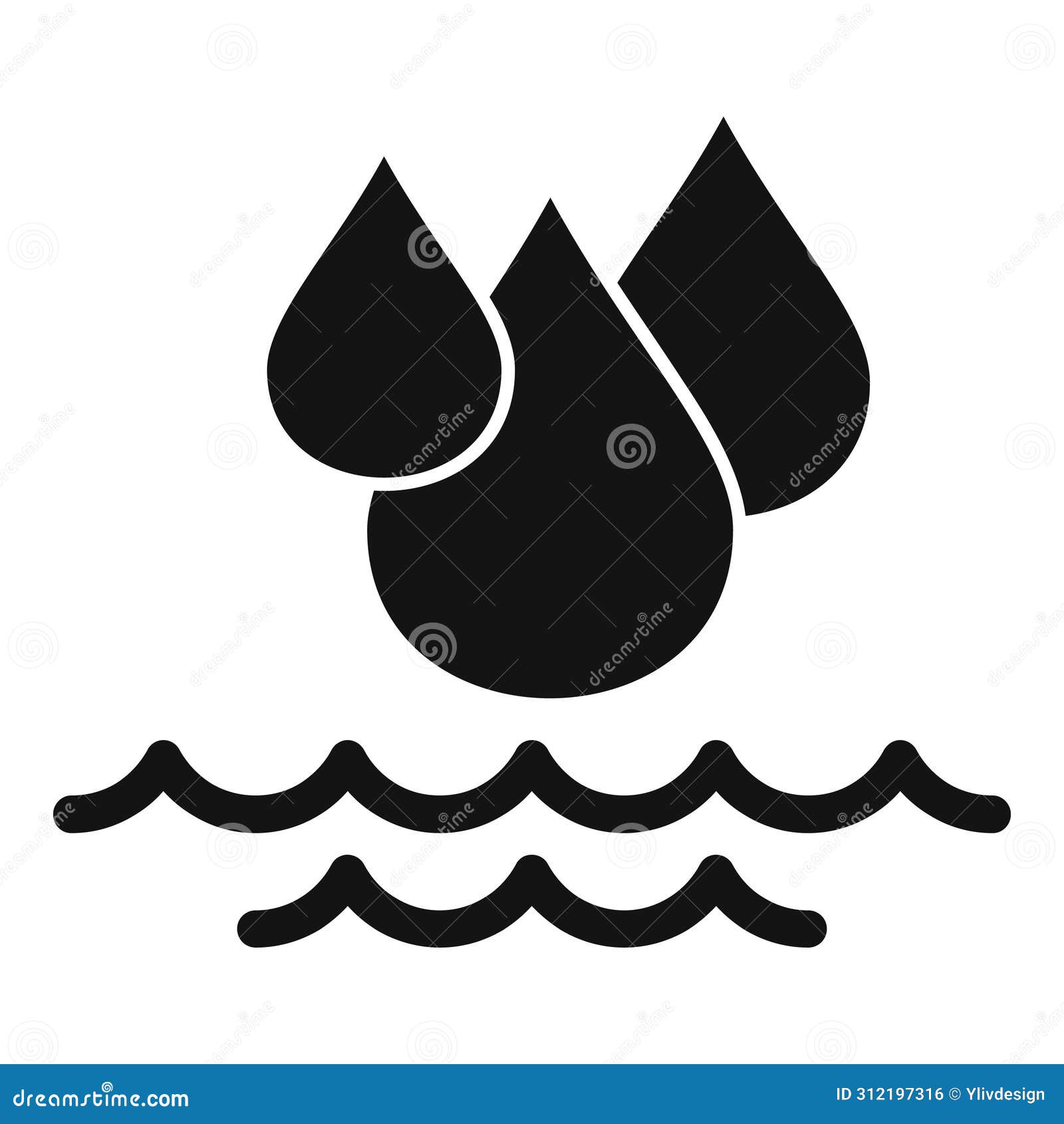 Sea Level Critical Rise Icon Simple Vector. Eco Planet Risk Stock ...