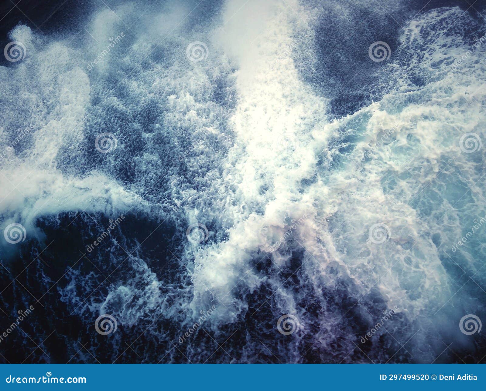 Sea Level View from Above. Ocean Surface with Waves Stock Photo - Image ...
