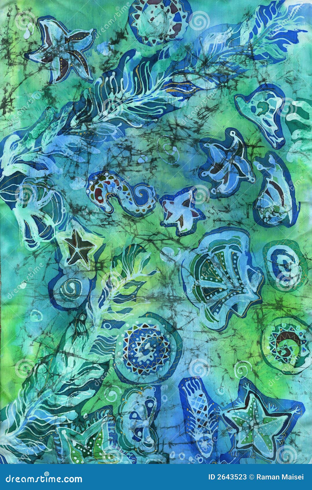 Sea life stock image. Image of flora, water, snail, cloth - 2643523