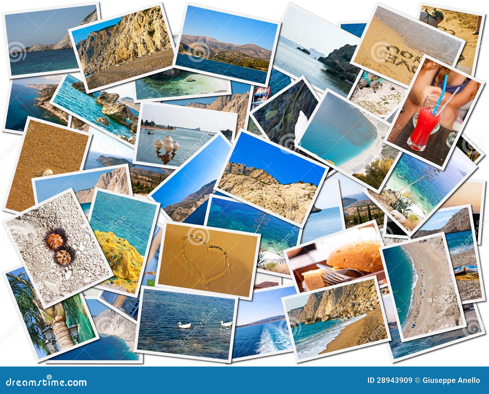 Sea life photo collage stock image. Image of vacancy - 28943909