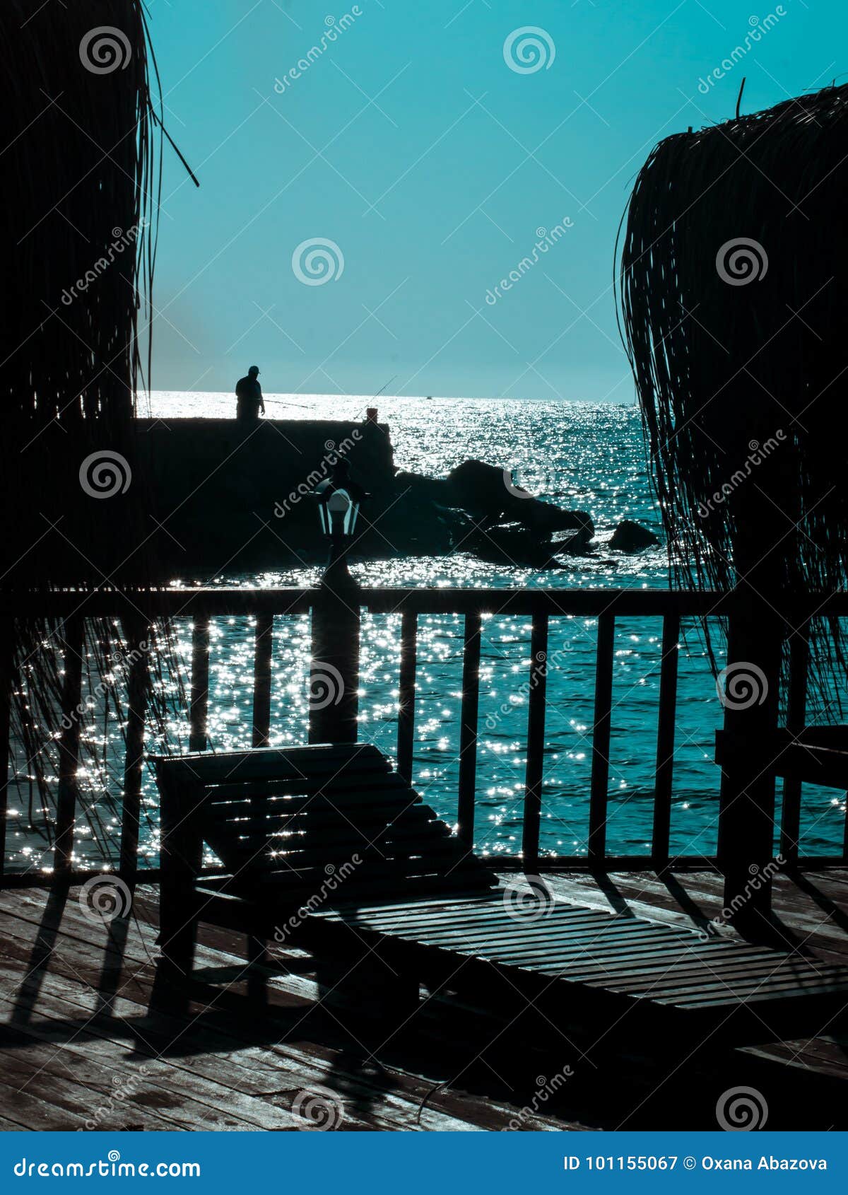 Sea Light and Shadows at Sunset Stock Image - Image of lifestyle, blue ...