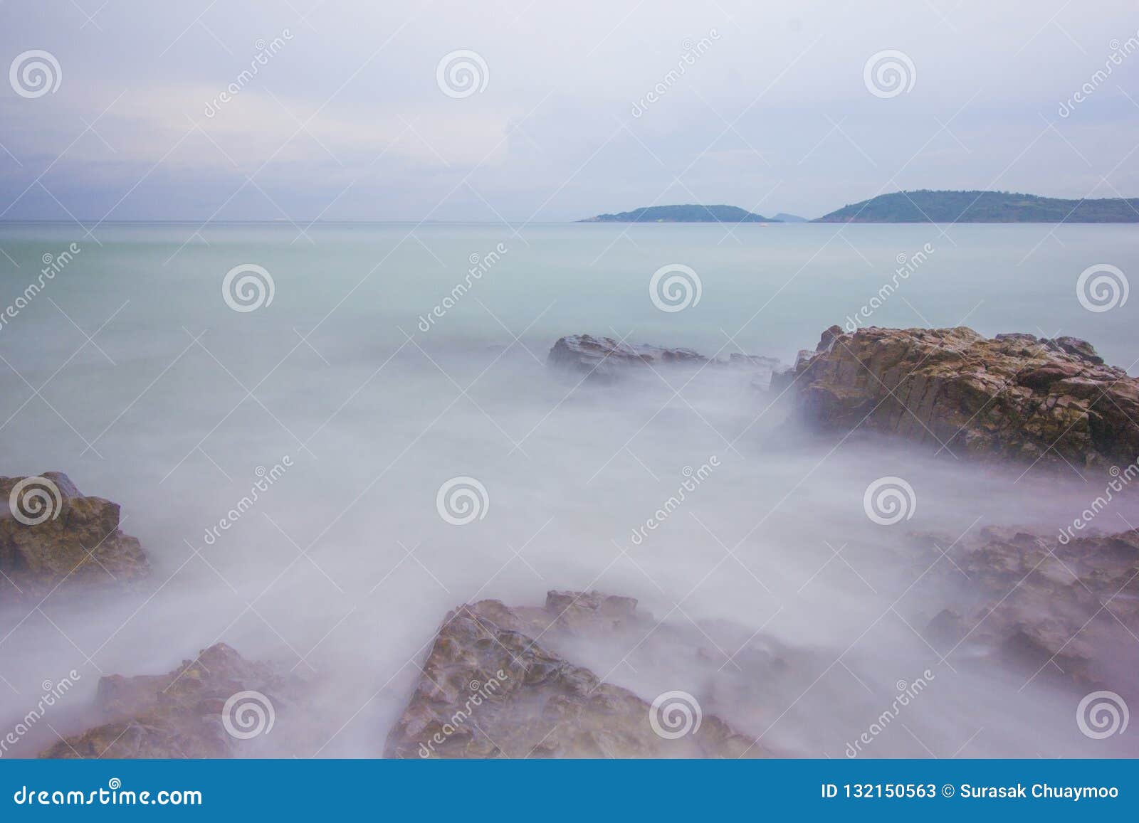 Sea stock image. Image of exposure, landscape, long - 132150563