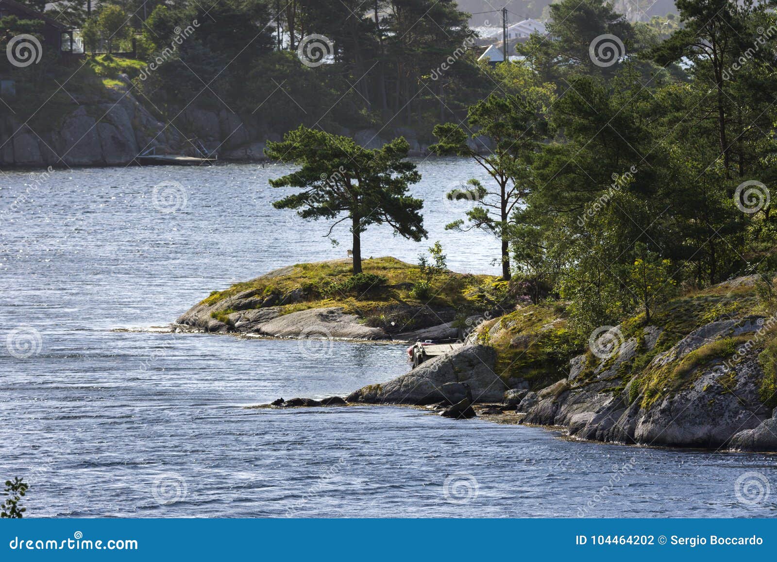 Sea in Mandal in Norway stock photo. Image of white - 104464202