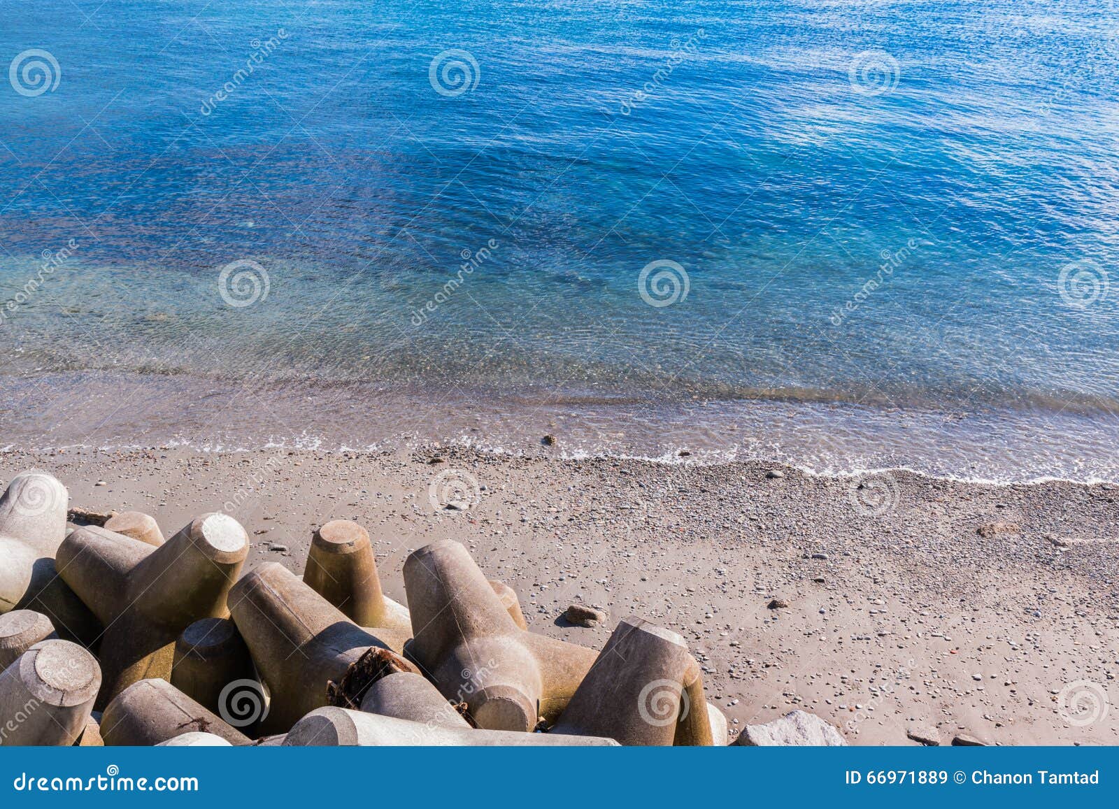 Sea and Massive Concrete Structures To Protect the Beaches from Stock ...