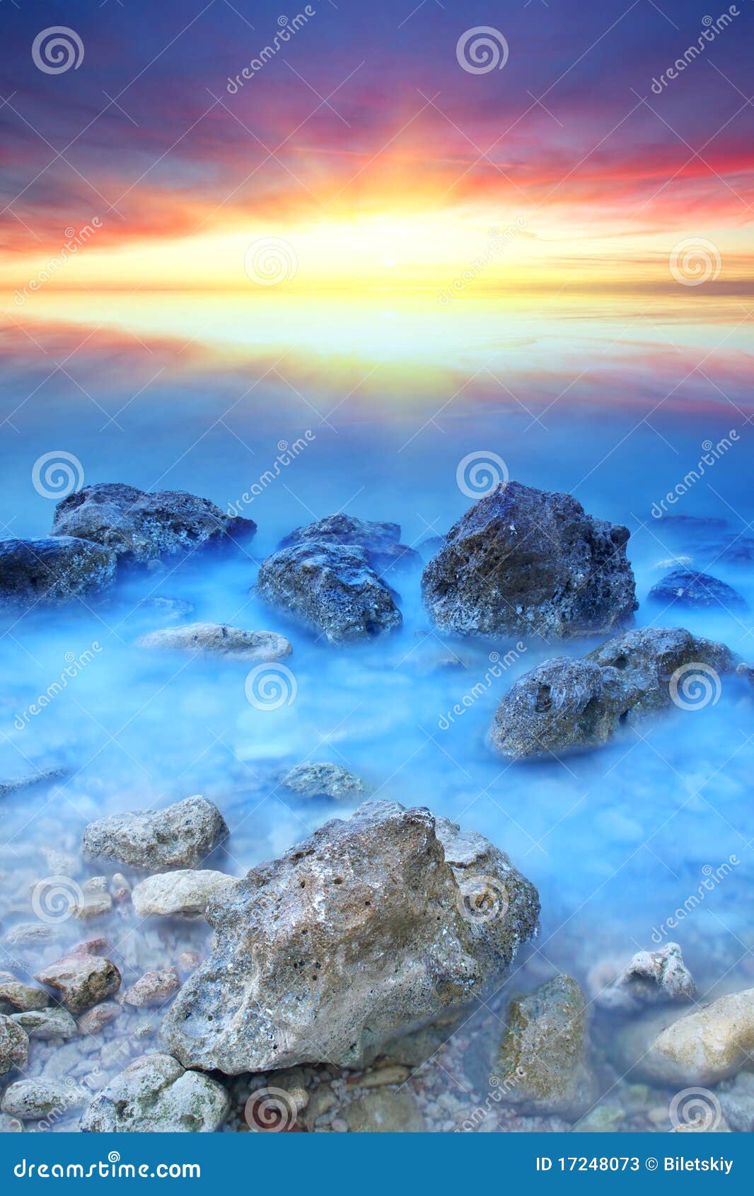 Sea and mist stock image. Image of scene, abstract, pebble - 17248073